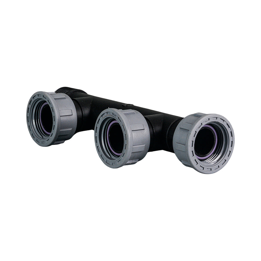 Poly Talvit Manifold 2 Port 25mm - Perth Irrigation - Retic Fittings ...